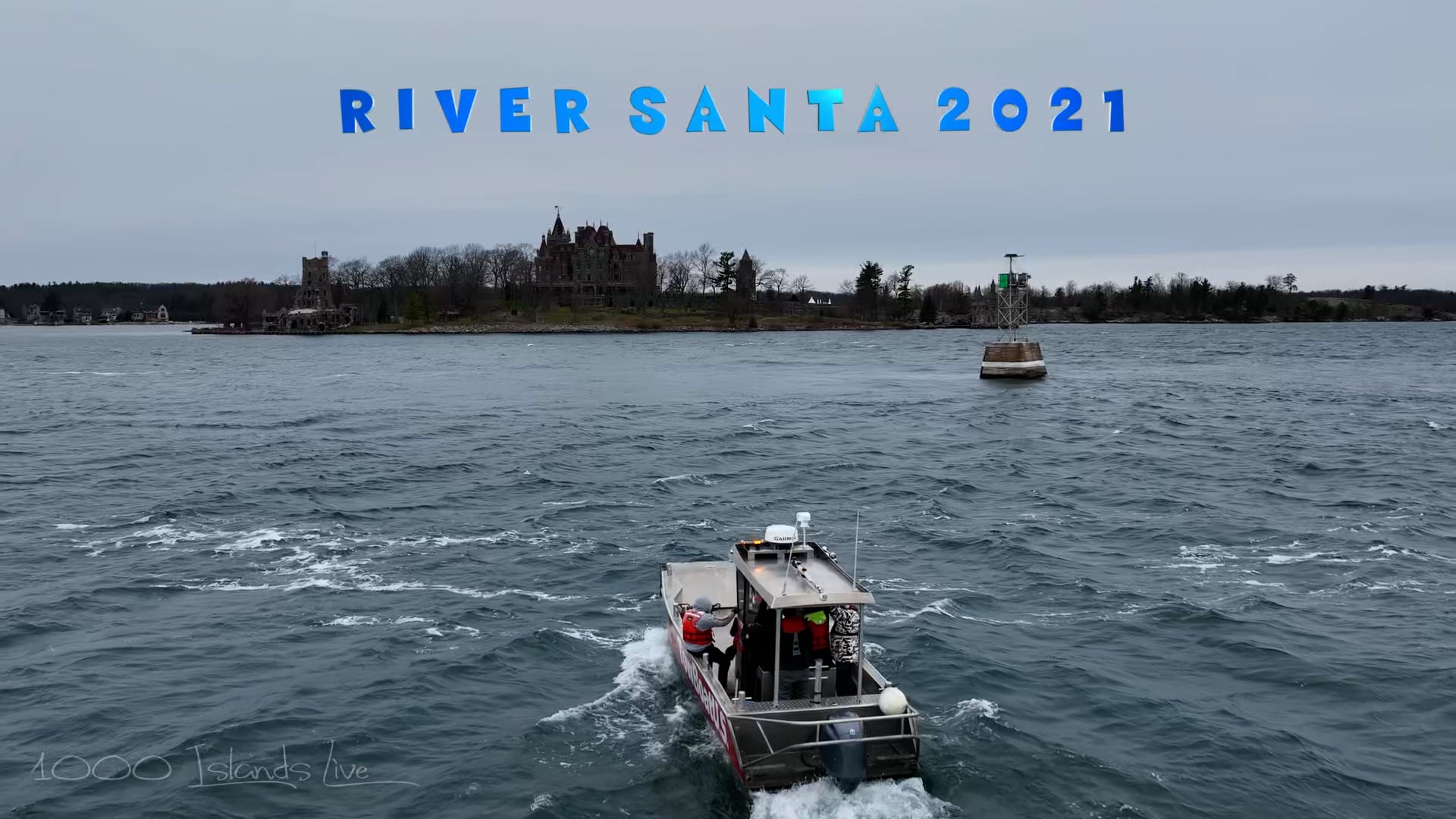 2021 River Santa - The Big Man Arrives - 1000IslandsLive